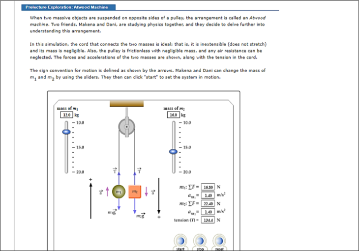 WebAssign Physics Content