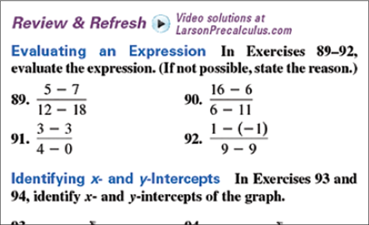 WebAssign Precalculus Content
